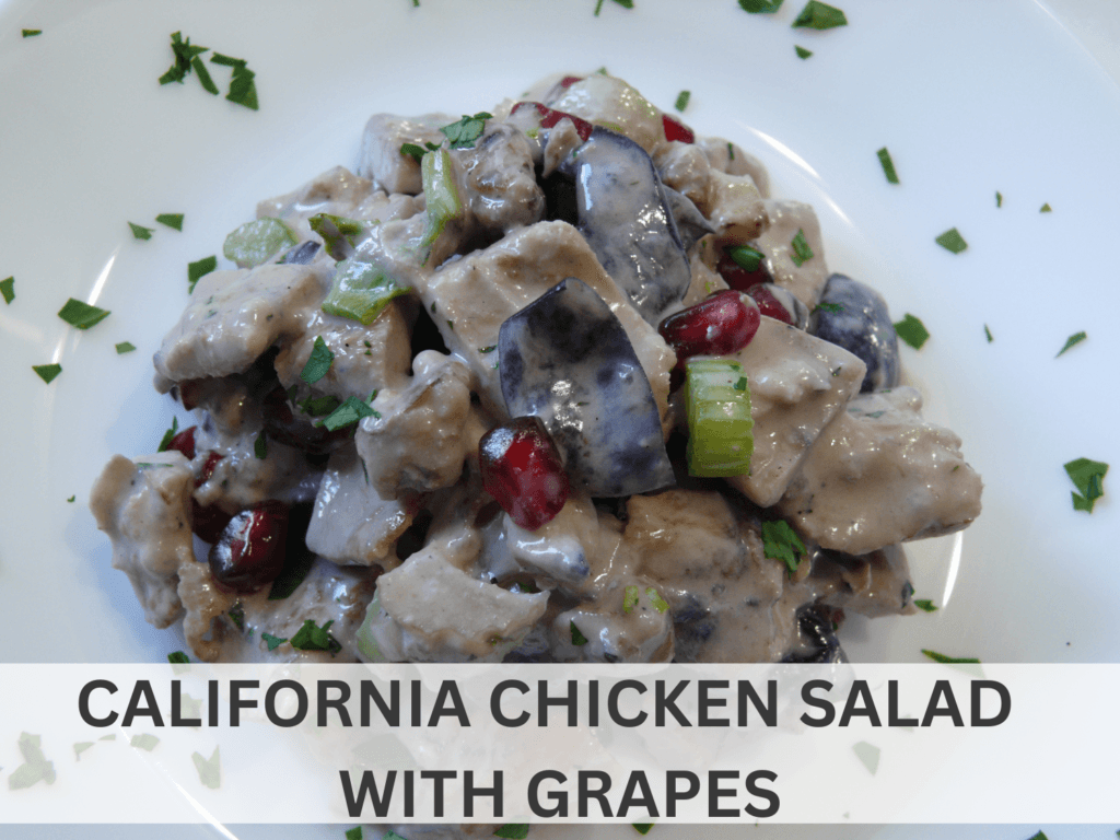 Healthy California Chicken Salad Recipe with Grapes - Spoons & Sparks