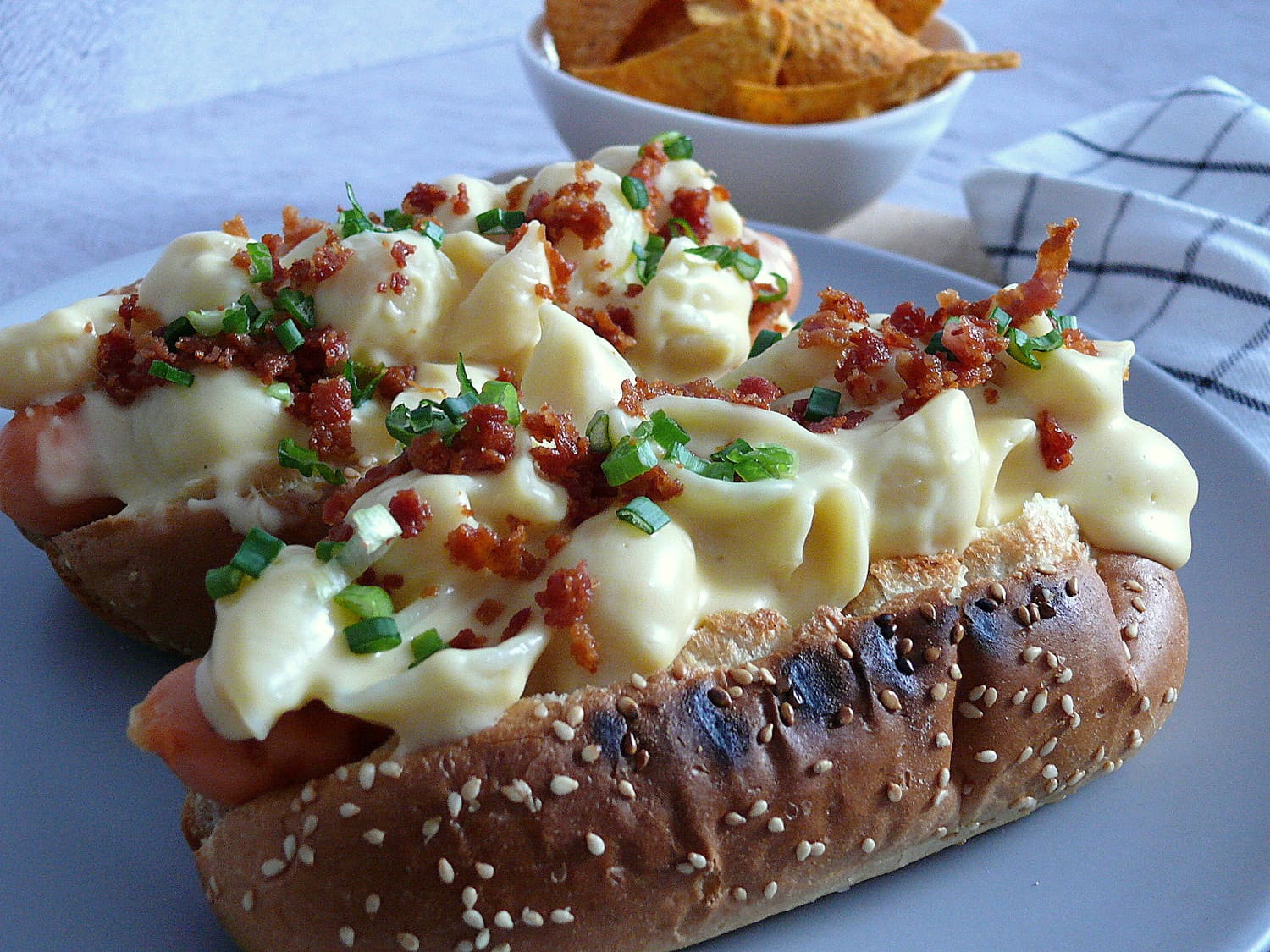 Mac and Cheese Hot Dogs - So Cheesy and Gooey! - Spoons & Sparks